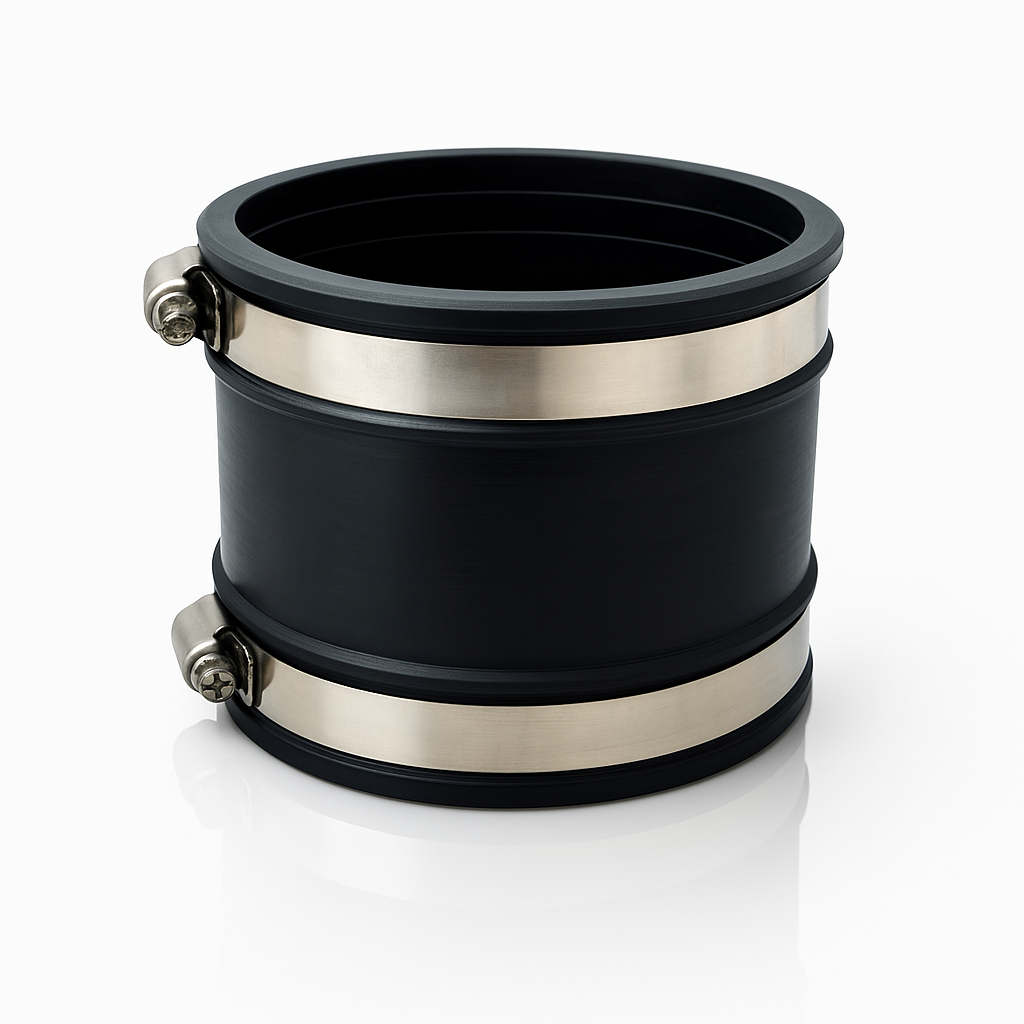 Rubber Flexible Coupling with Stainless Steel Clamps | Multiple Sizes ...